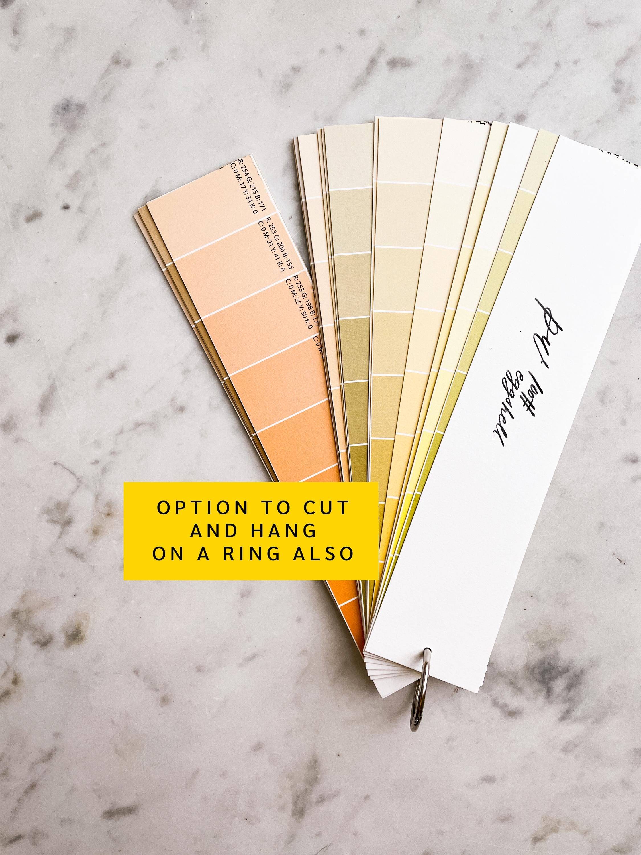 Printable CMYK Color Chart Palette With RGB Values (PDF Download) - Etsy