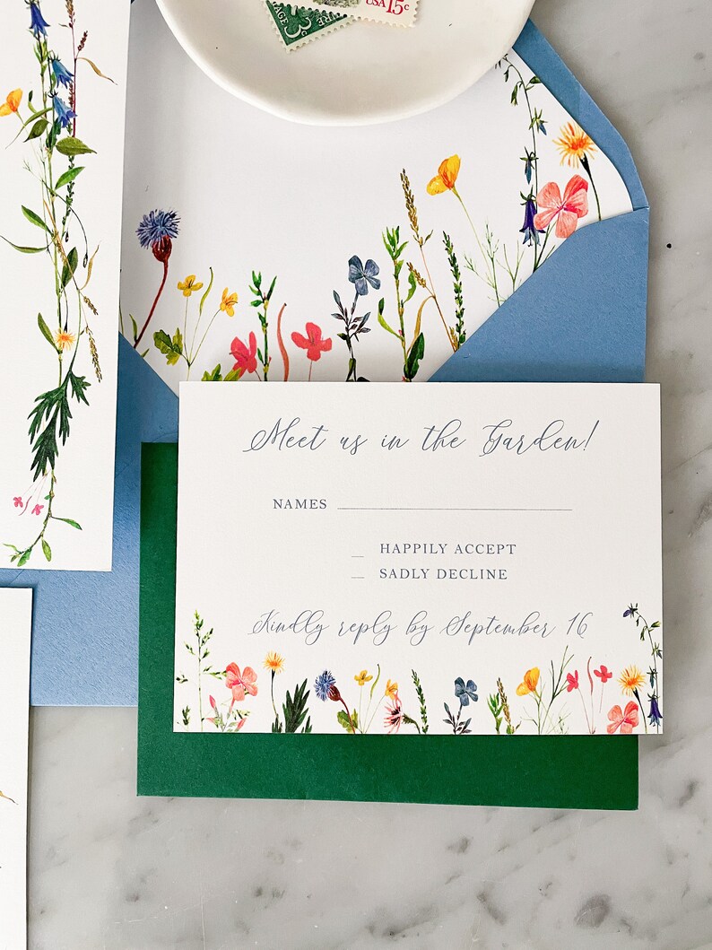 Floral Arch Invitation Set 4-PC Wedding Invitation With - Etsy
