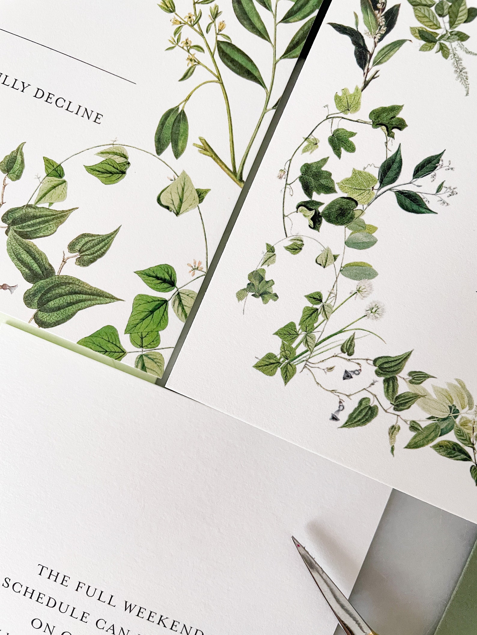 Greenery Wedding Invitation Set Green Wedding Invitations - Etsy