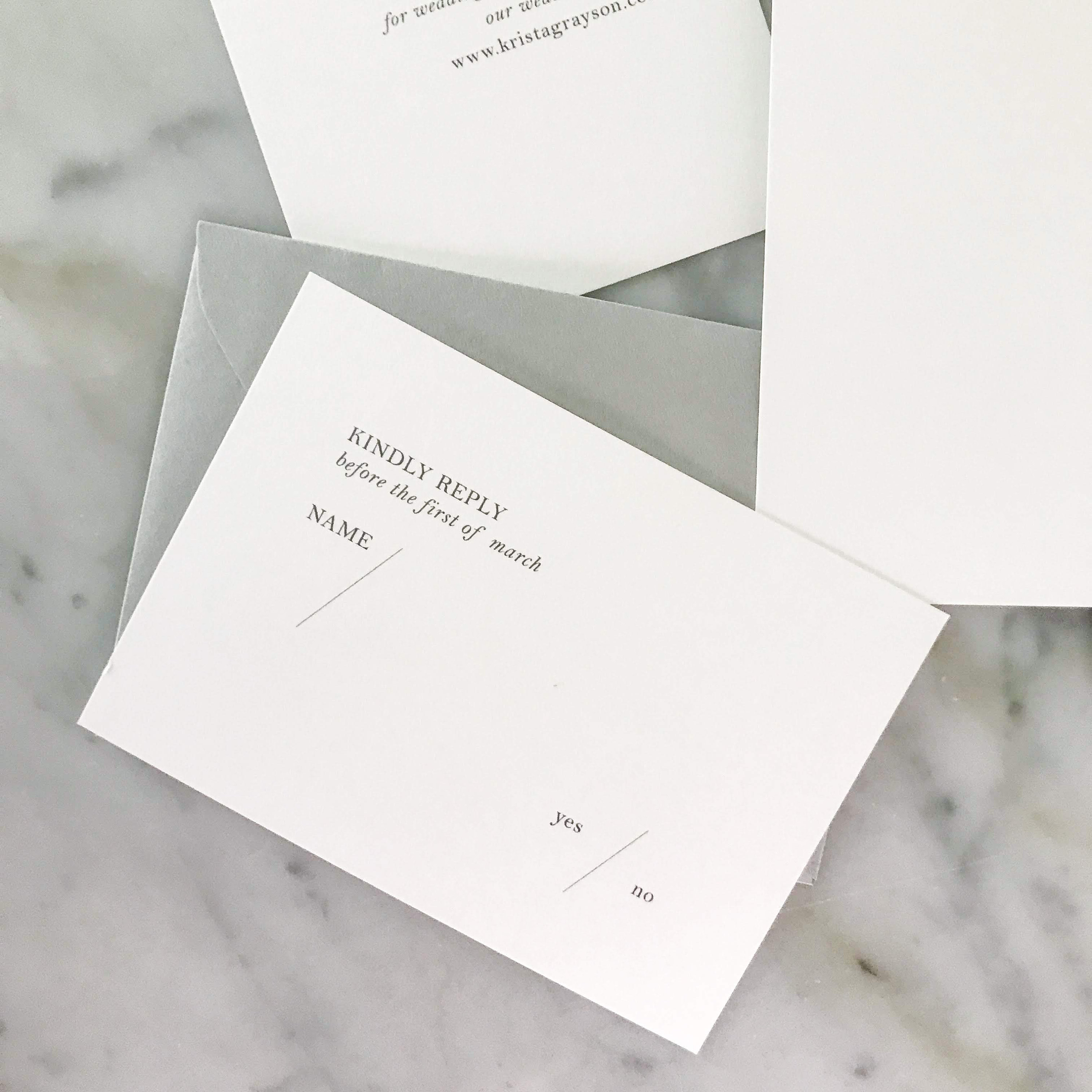 Simple Modern Wedding Invitation Suite Modern Invites - Etsy