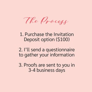 Retro Squiggle Wedding Invitation 6pc Set | Wavy Wedding Invitation ...