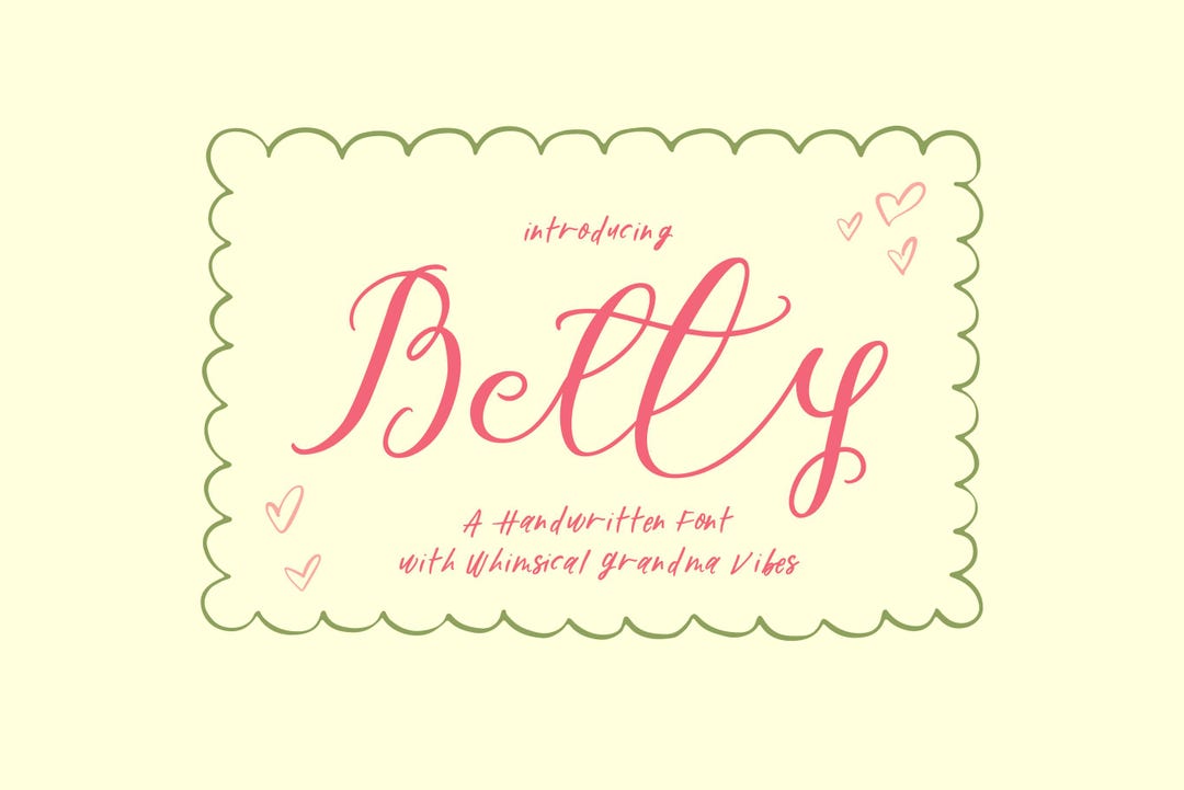 Betty Script Font: Whimsical Calligraphy, Wedding Invitations (OTF) - Etsy