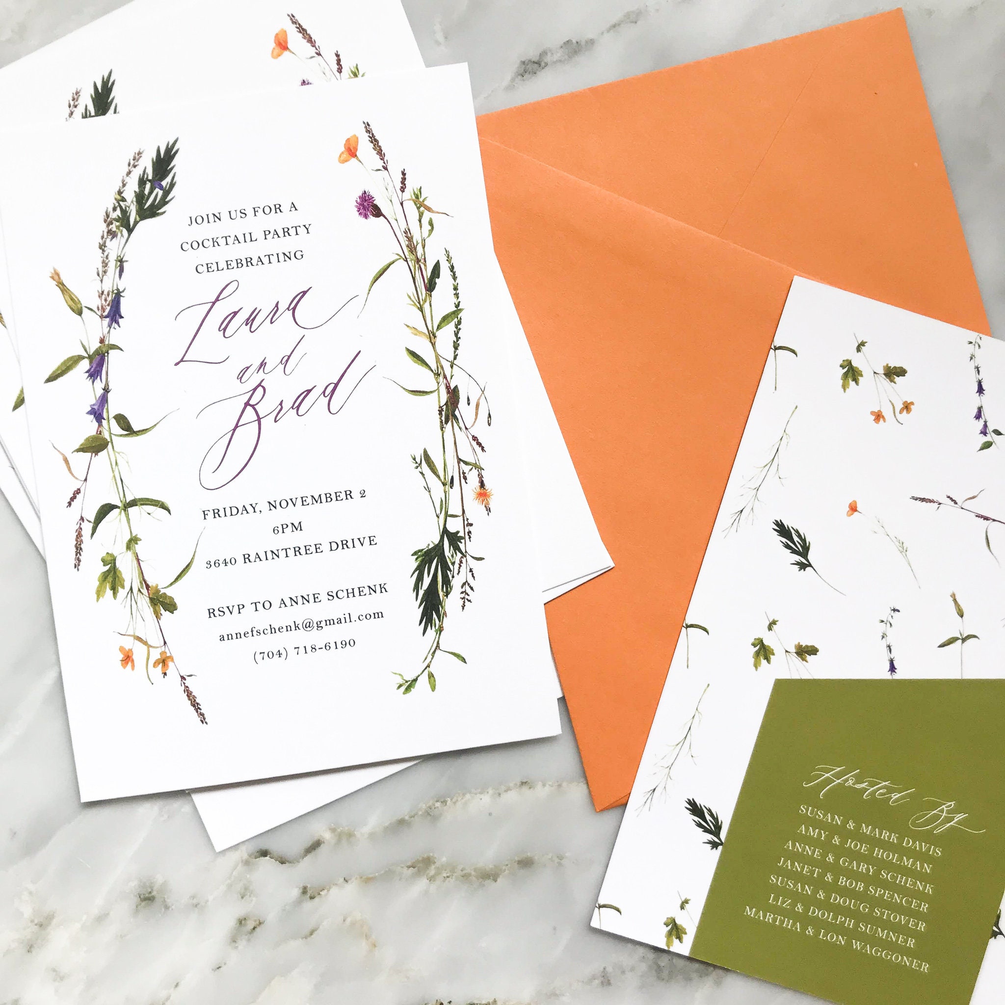 Wildflowers Shower Invitation for a Summer or Fall Wedding - Etsy