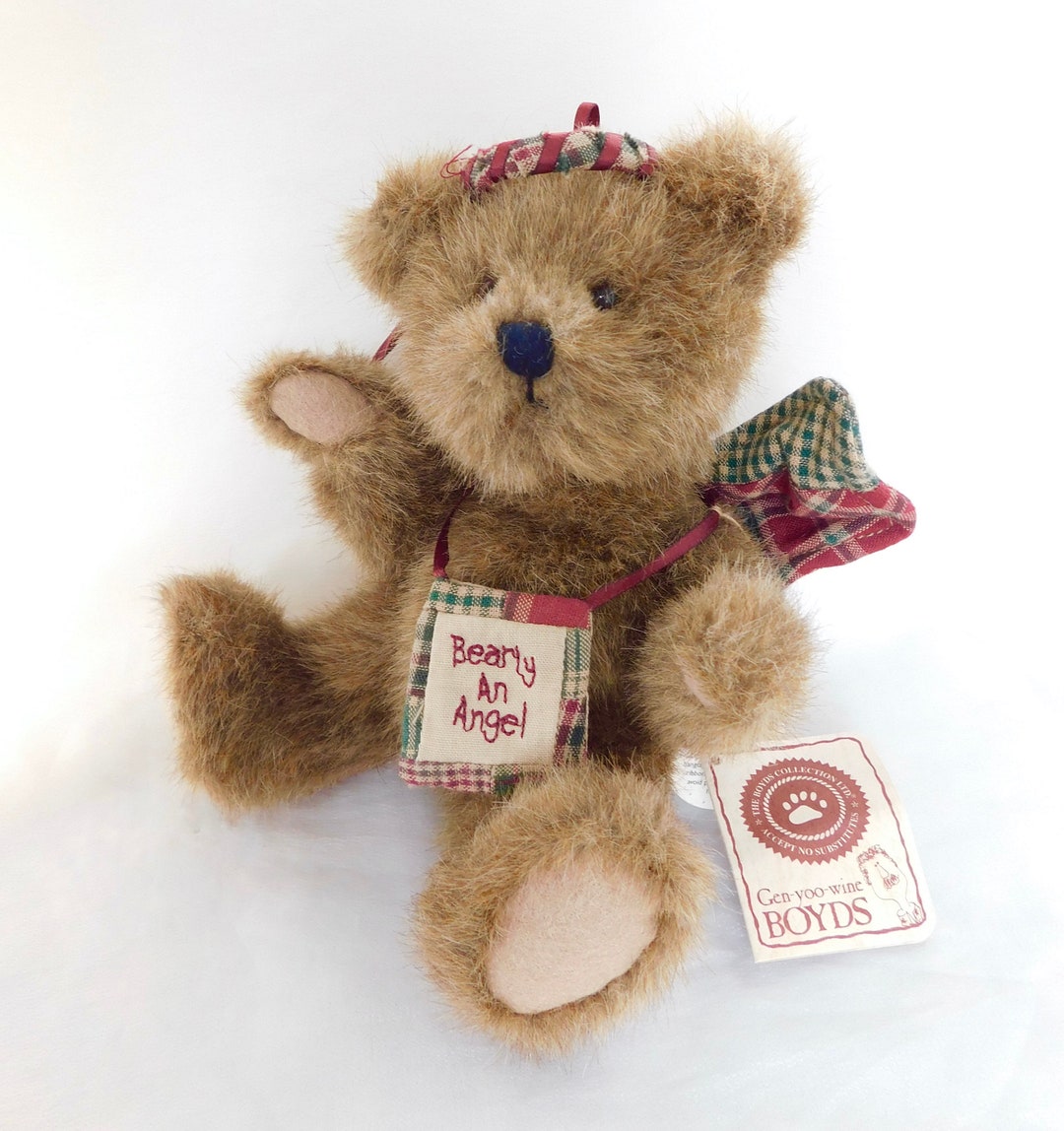 Boyds Bear Plush Bearly an Angel Rascal Number 9063008 8 Inches High - Etsy