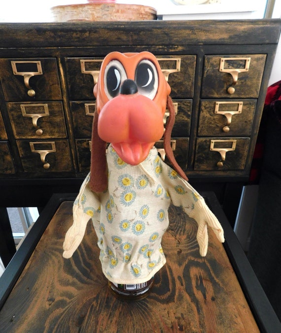 Rare Vintage Pluto Pup Walt Disney Hand Puppet Rubber Head - Etsy
