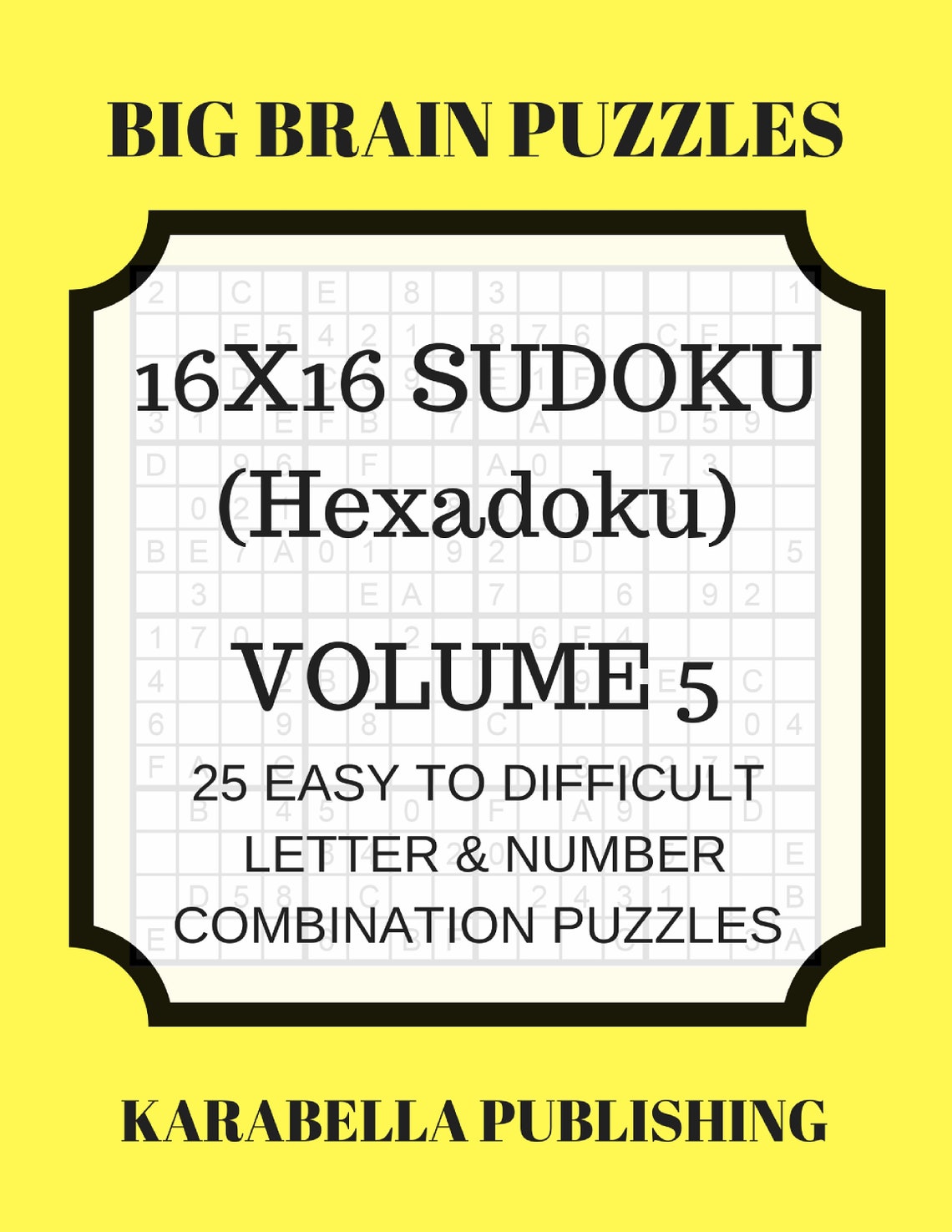 Hexadoku| Sudoku 16x16| 16x16 Sudoku| Sudoku Print| Mega Sudoku ...