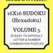 Hexadoku| Sudoku 16x16| 16x16 Sudoku| Sudoku Print| Mega Sudoku ...