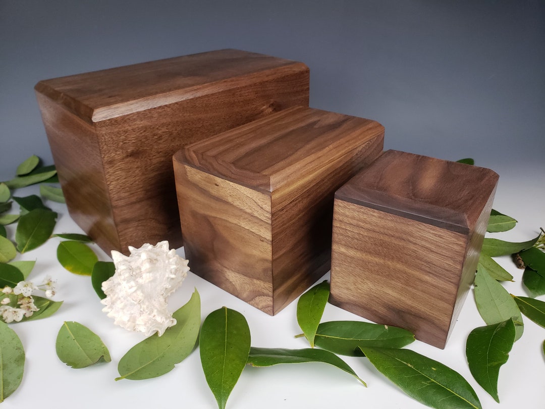Large Walnut Cremation Urn - Etsy
