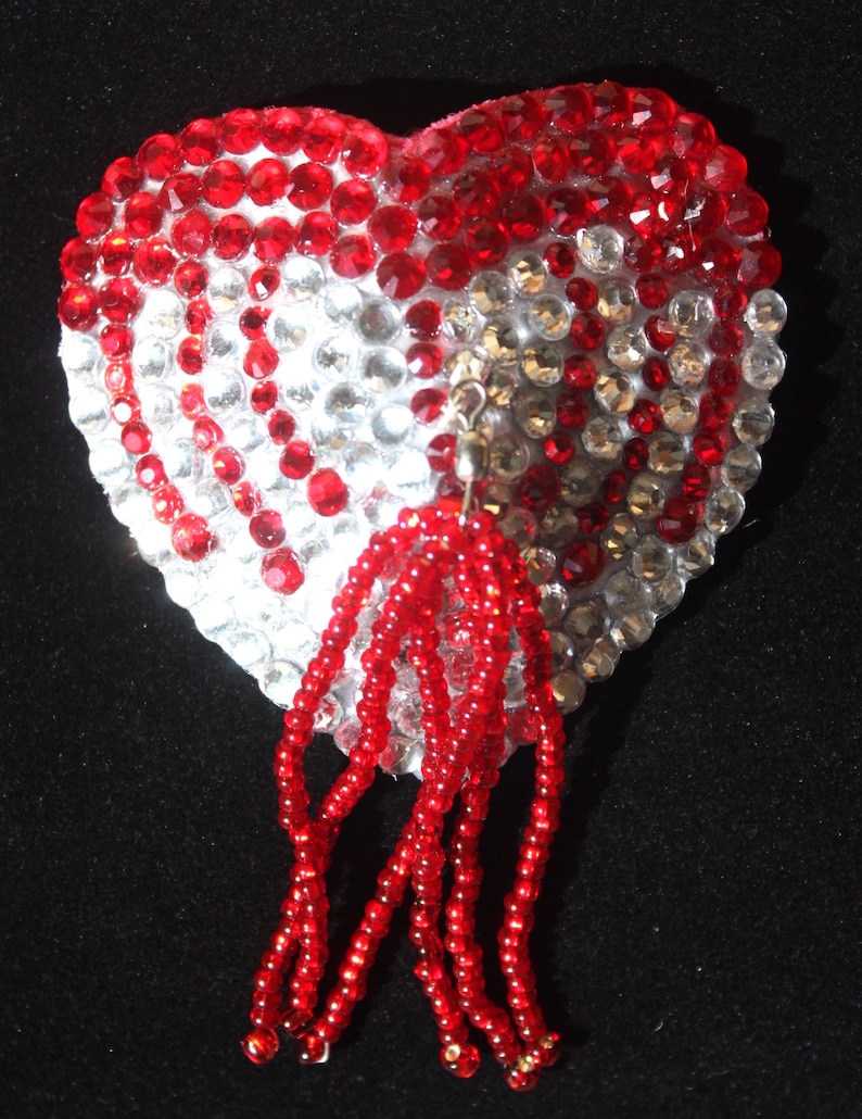 Pasties Burlesque Halloween Goth Psychobilly Bleeding Hearts - Etsy