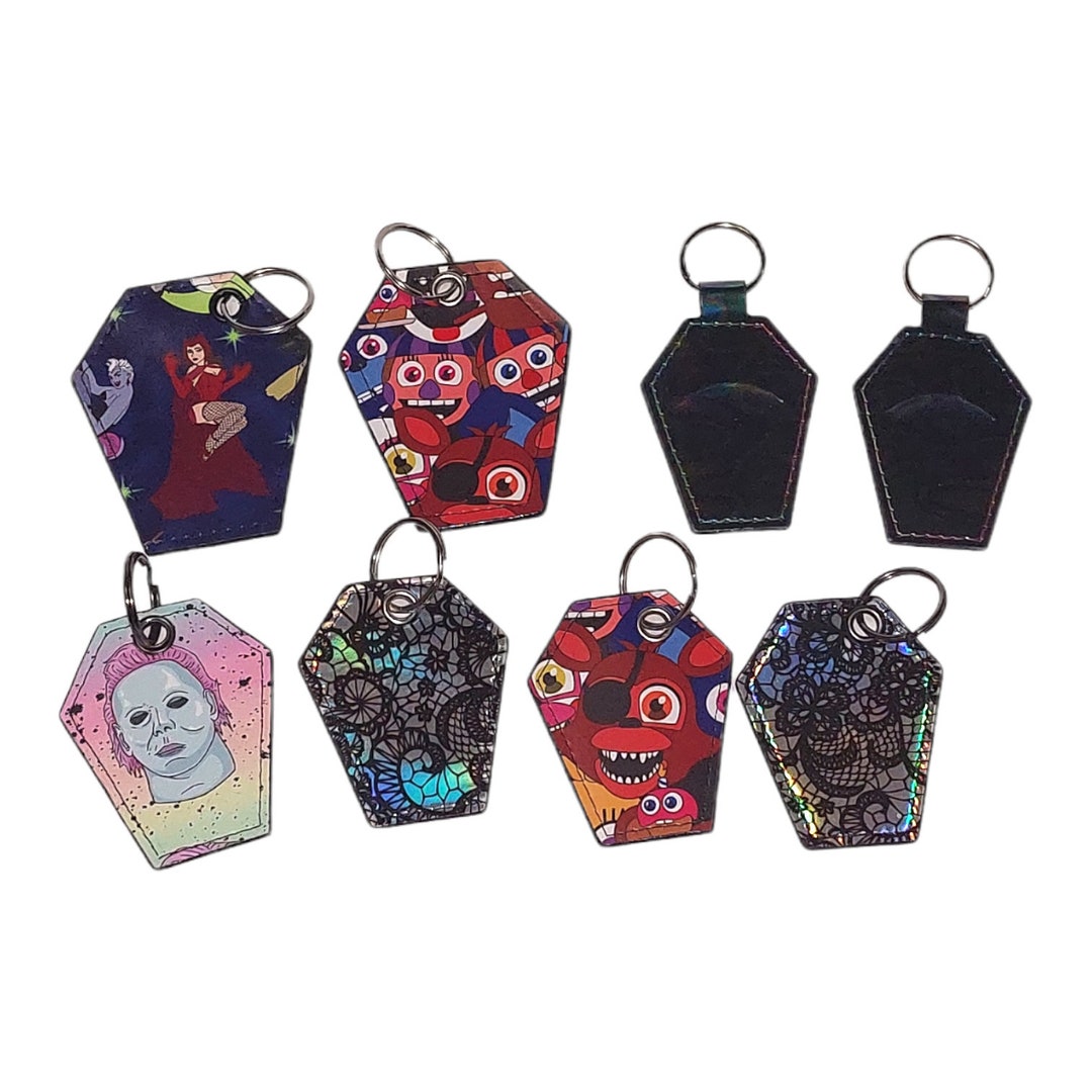 Coffin Keychains Small Medium Quarter Keeper Aldi | Vinyl Halloween ...