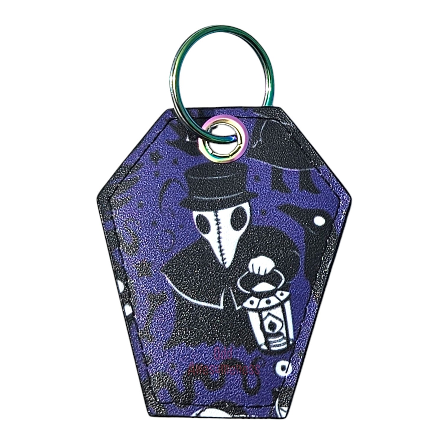 Coffin Keychains Small Medium Quarter Keeper Aldi Vinyl Halloween Scene ...