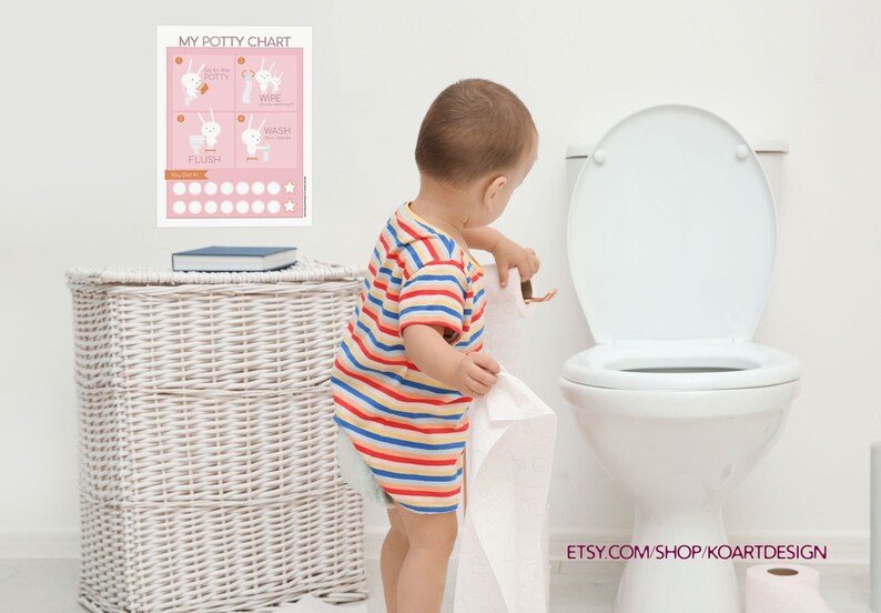 Printable PDF Instant Download Turtle Potty Training Chart for Children ...