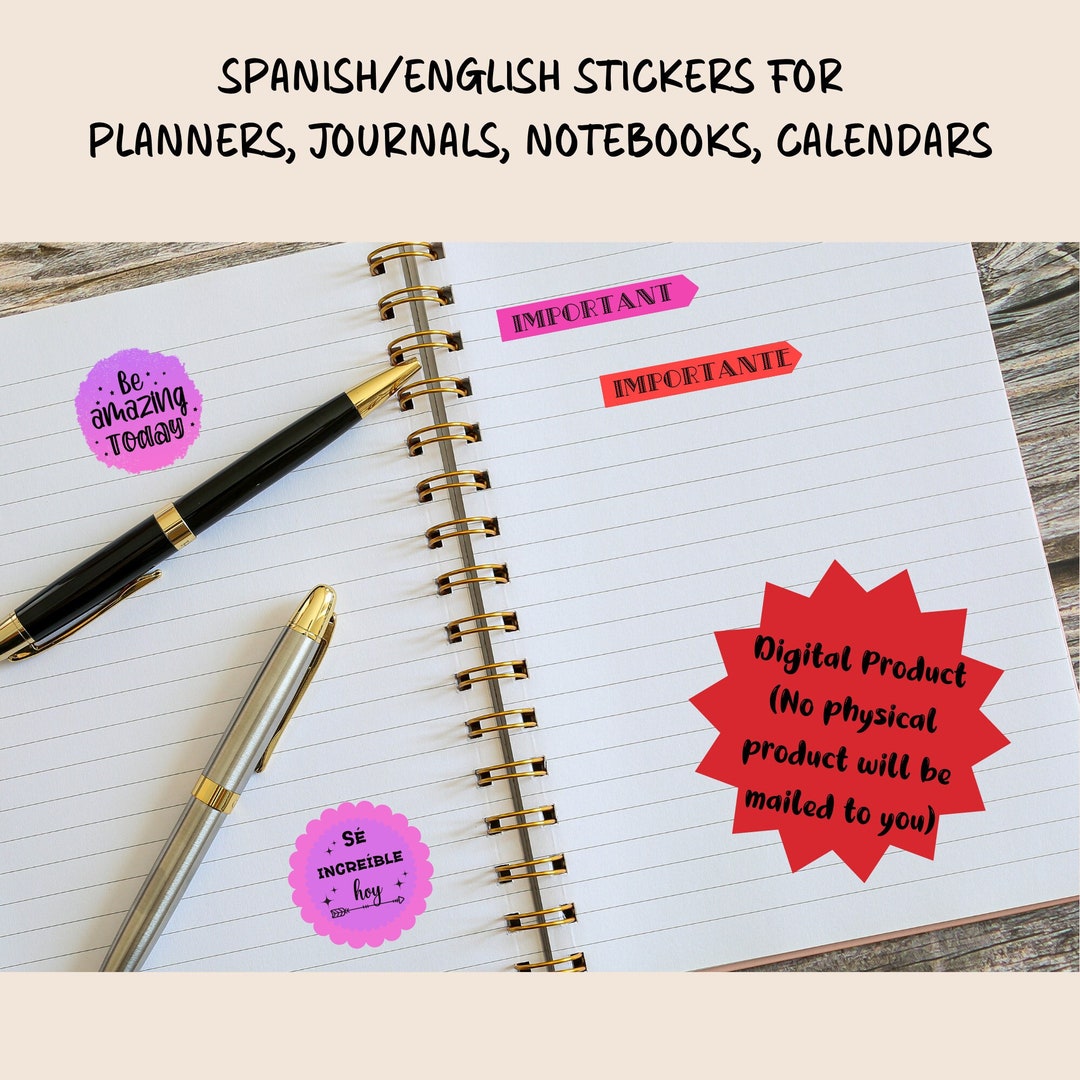 Printable Sticker Sheets for Planners, Calendars, Journals, Notebooks ...