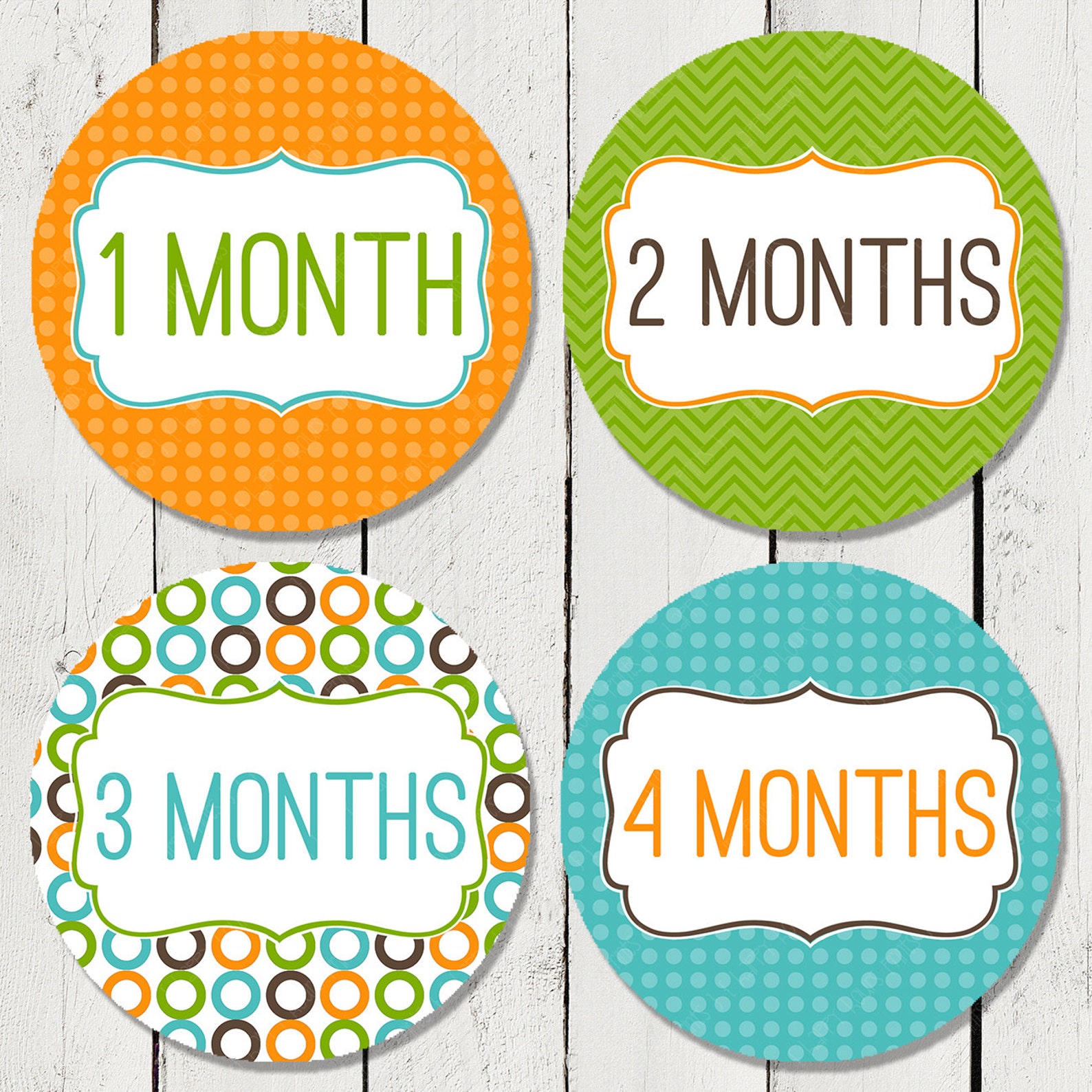 Monthly Milestone Stickers for Boys Monthly Bodysuit | Etsy