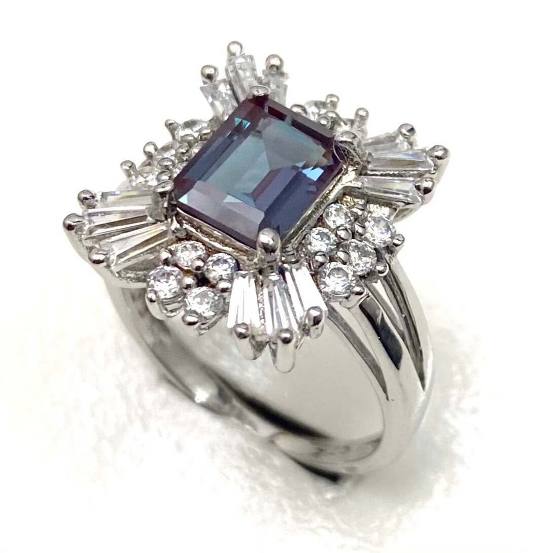 R3732AL Fancy Style Emerald Cut 6x8mm,1.8ctrussian Made Alexandrite ...