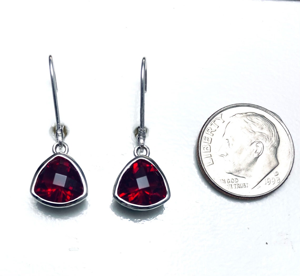 E70808BL Fancy Style Mt St Helens Red Helenite July Birthstone - Etsy