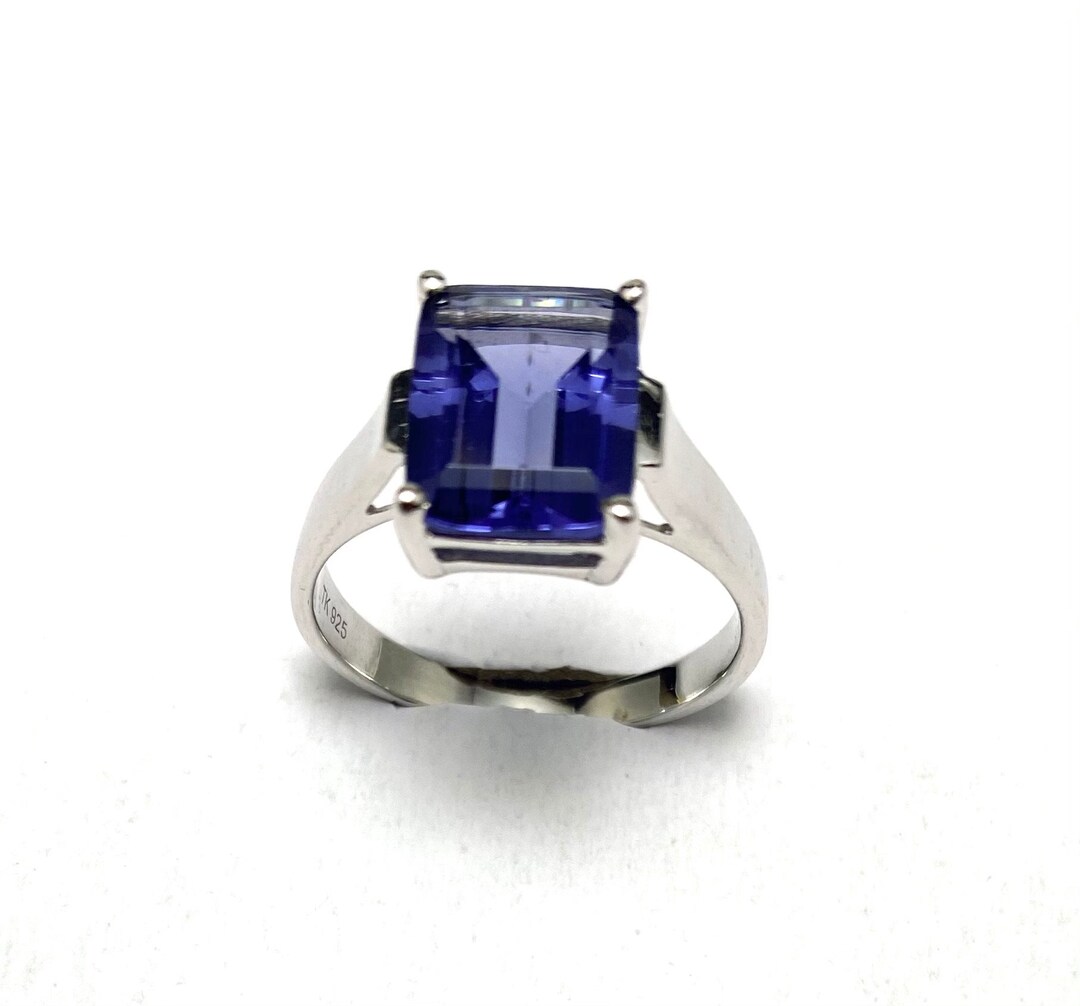 R0737S Classic Mt St Helens Purple Twilight Helenite Emerald Cut ...