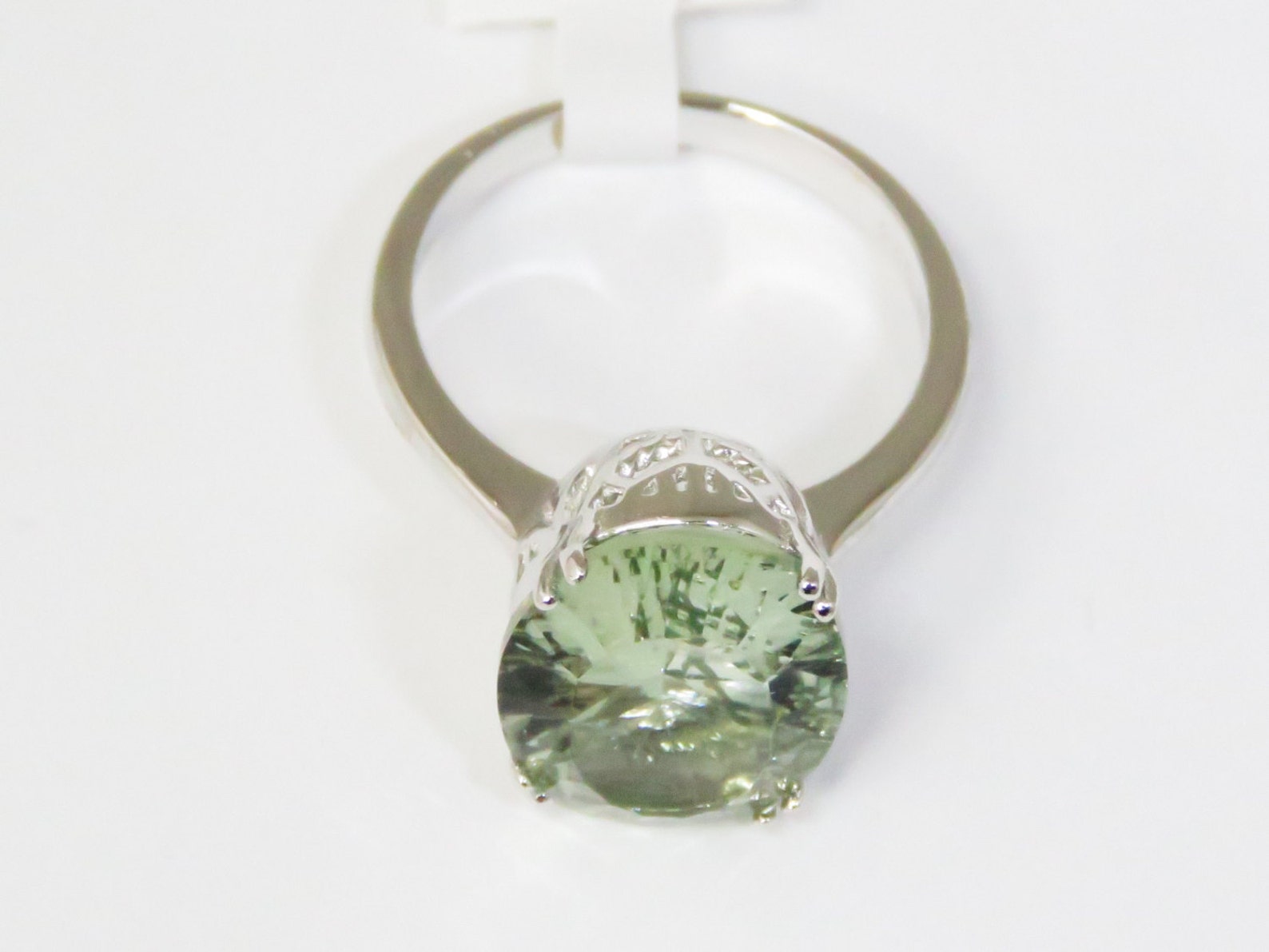 TGAR-6335S Oval Brilliant-cut Natural Green Amethyst Sterling - Etsy