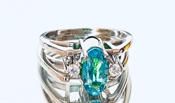 R2277 Flip Forest Green/blue Helenite Oval Statement Dinner - Etsy