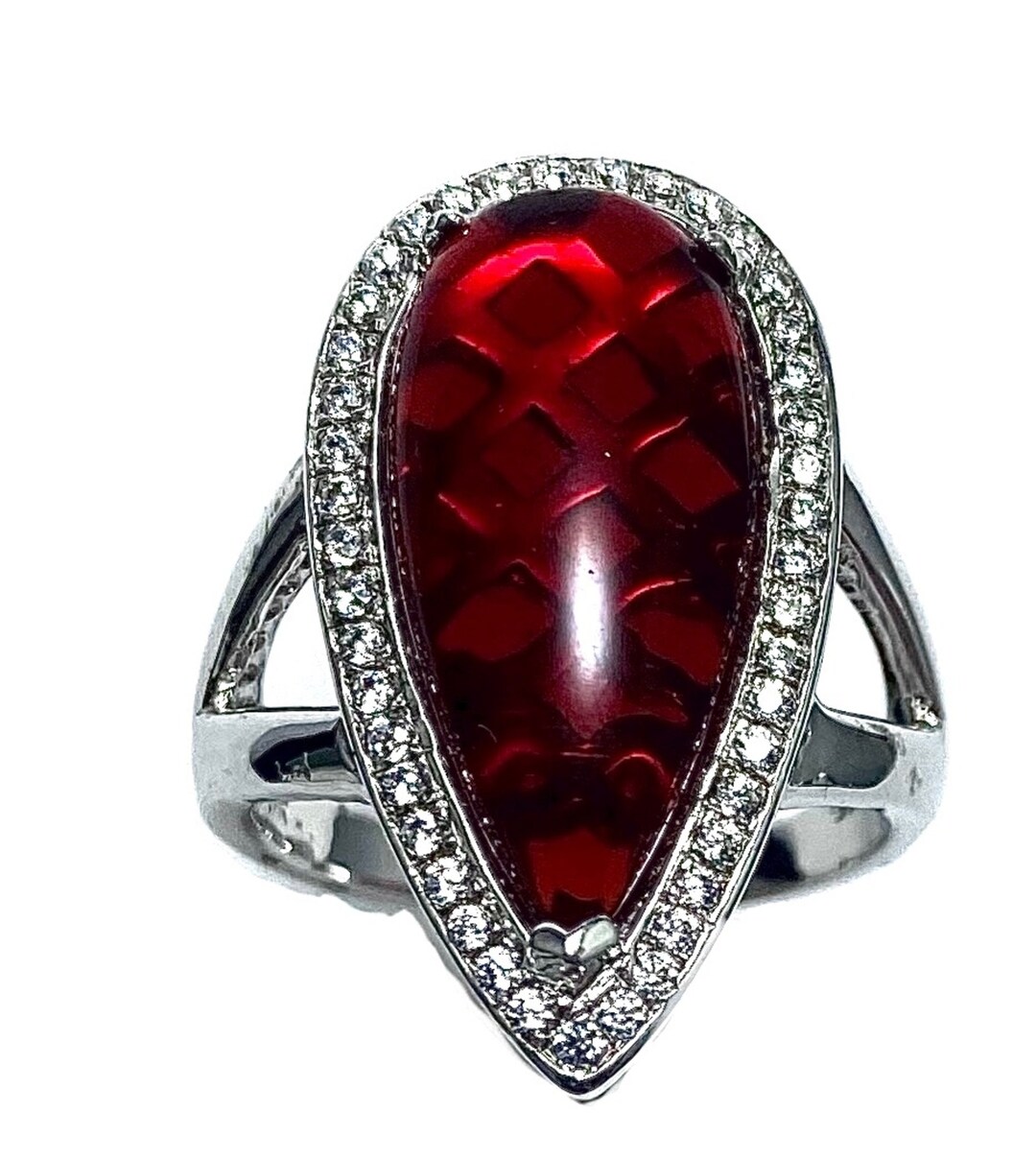 R3499R Gorgeous Mt. St. Helens Helenite Ruby Red 10ct July Birthstone ...