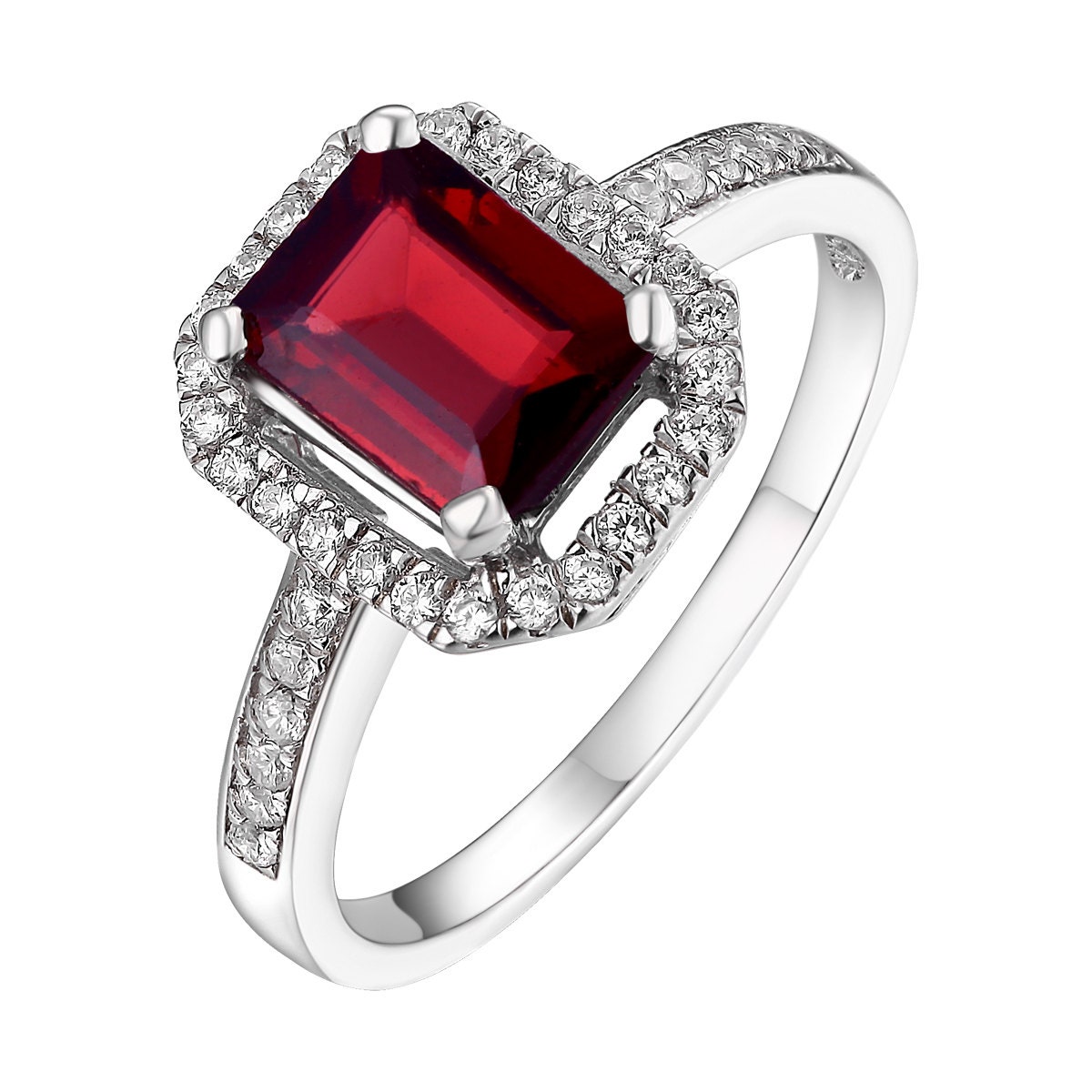 R488 Starburst-cut Mt St Helens Helenite Ruby Red July Birthstone Halo ...