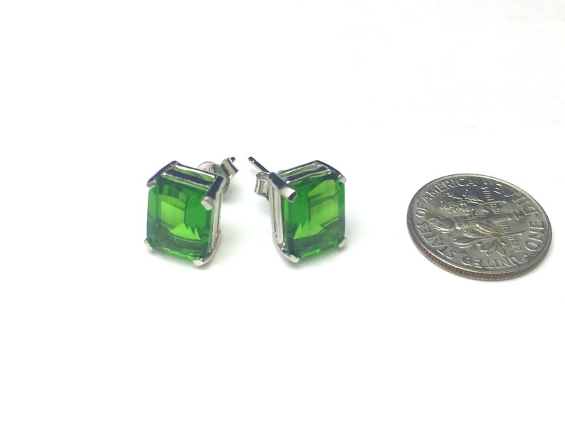 E40810P Classic Mt St Helens Helenite Emerald Cutting Studs - Etsy