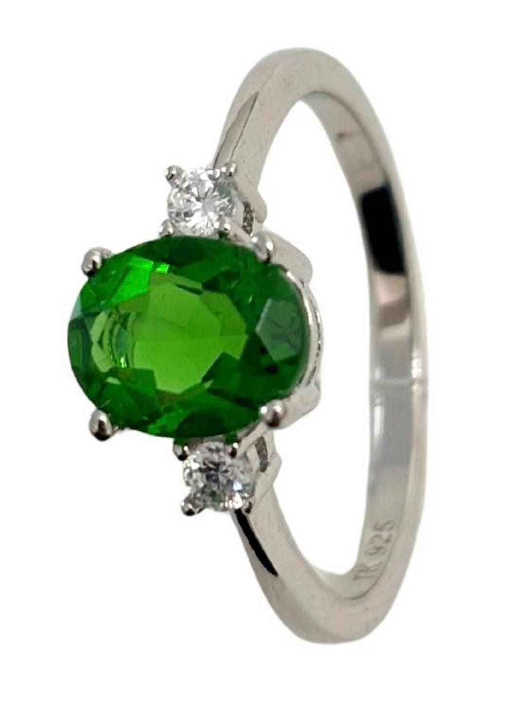 R0998s Classic Mt St Helens Green Helenite May Birthstone Sterling ...