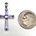 P157P Classic Mt St Helens Twilight Purple Helenite Cross White Gold ...