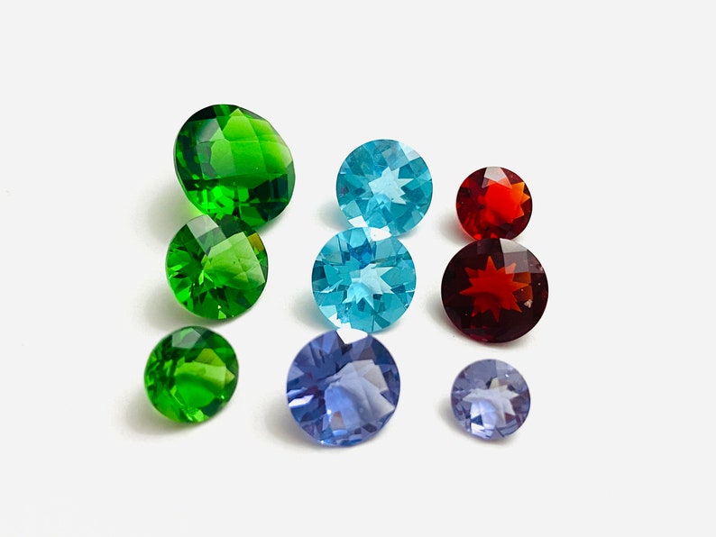 E80808B Classic Style Mt St Helens Blue Helenite Round 3ct - Etsy