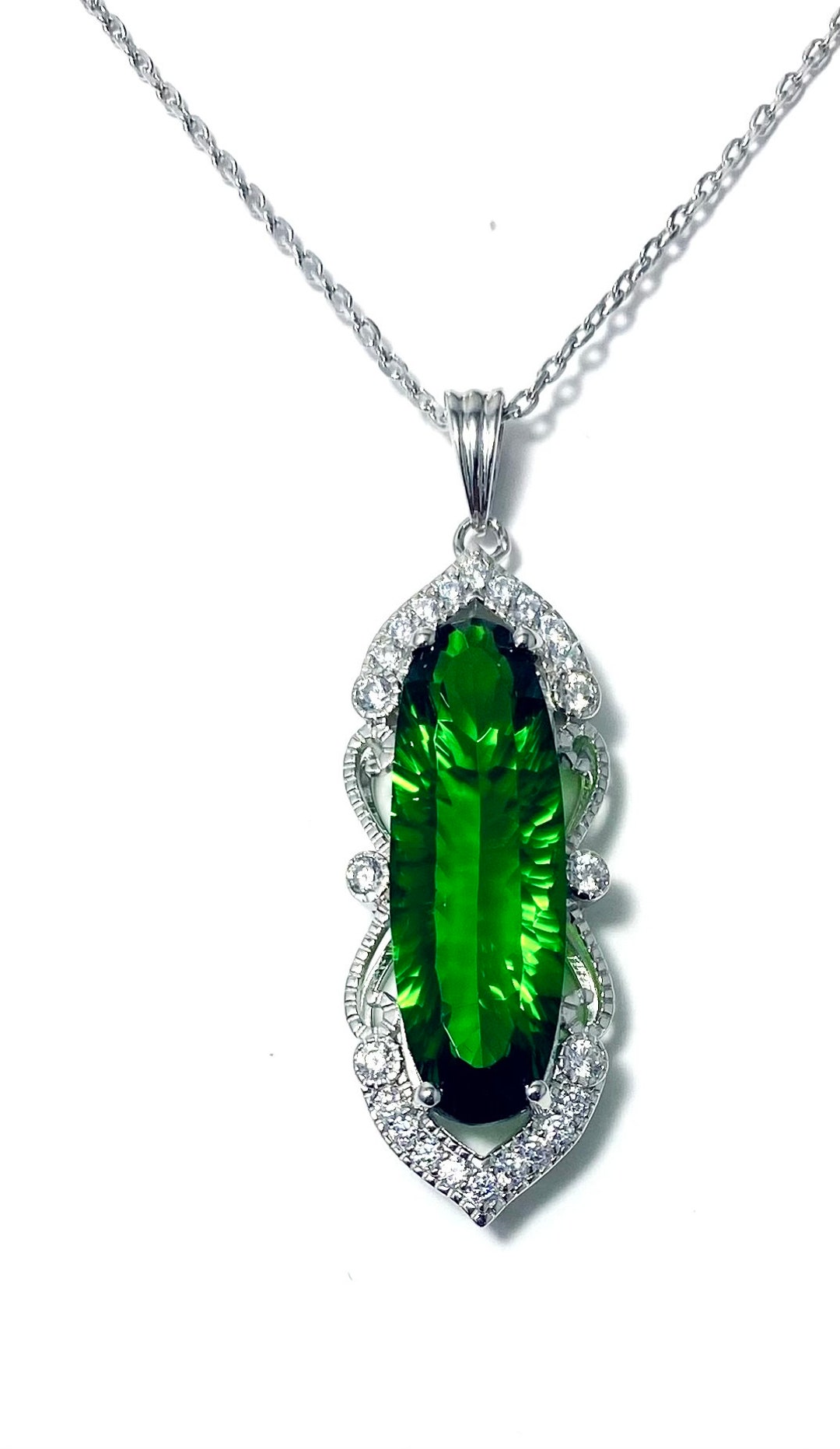 P7921 Mt. St. Helens Helenite Sterling Silver Pendant - Etsy