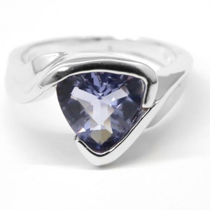 THLR-1847 Mt St Helens Swiss Blue Helenite Trillion Bezel Set - Etsy