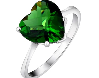 Green Helenite Ring - Etsy