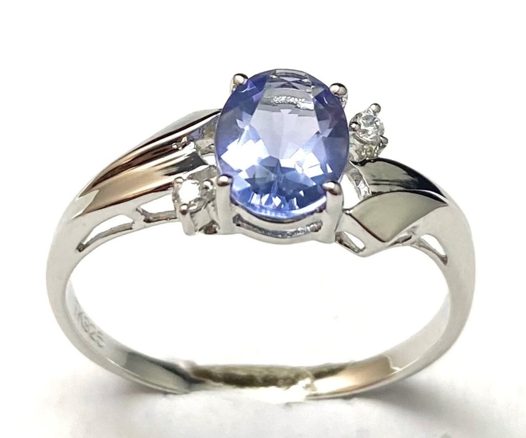 R1165P Twilight Mt St Helens Purple Helenite Prong Set Sterling Silver ...