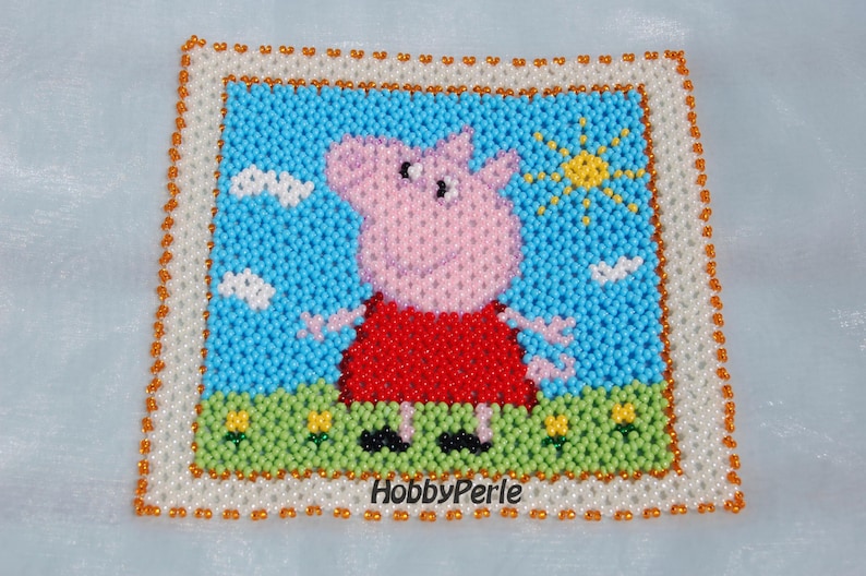 Peppa Pig Square Pattern - Etsy