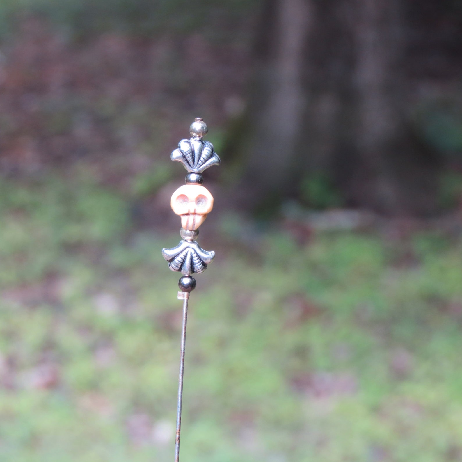 Long Voodoo Pin 8 Inches (203 Mm) Bone Skull - Etsy