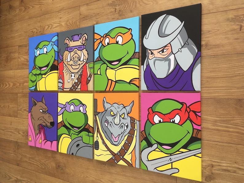 Teenage Mutant Ninja Turtles Paintings on Canvas by Artist Jon Day Made ...