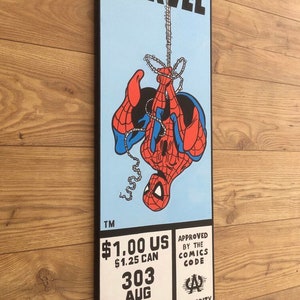 Spiderman Corner Box 80 Cm X 30cm Canvas Painting Made to Order Please ...