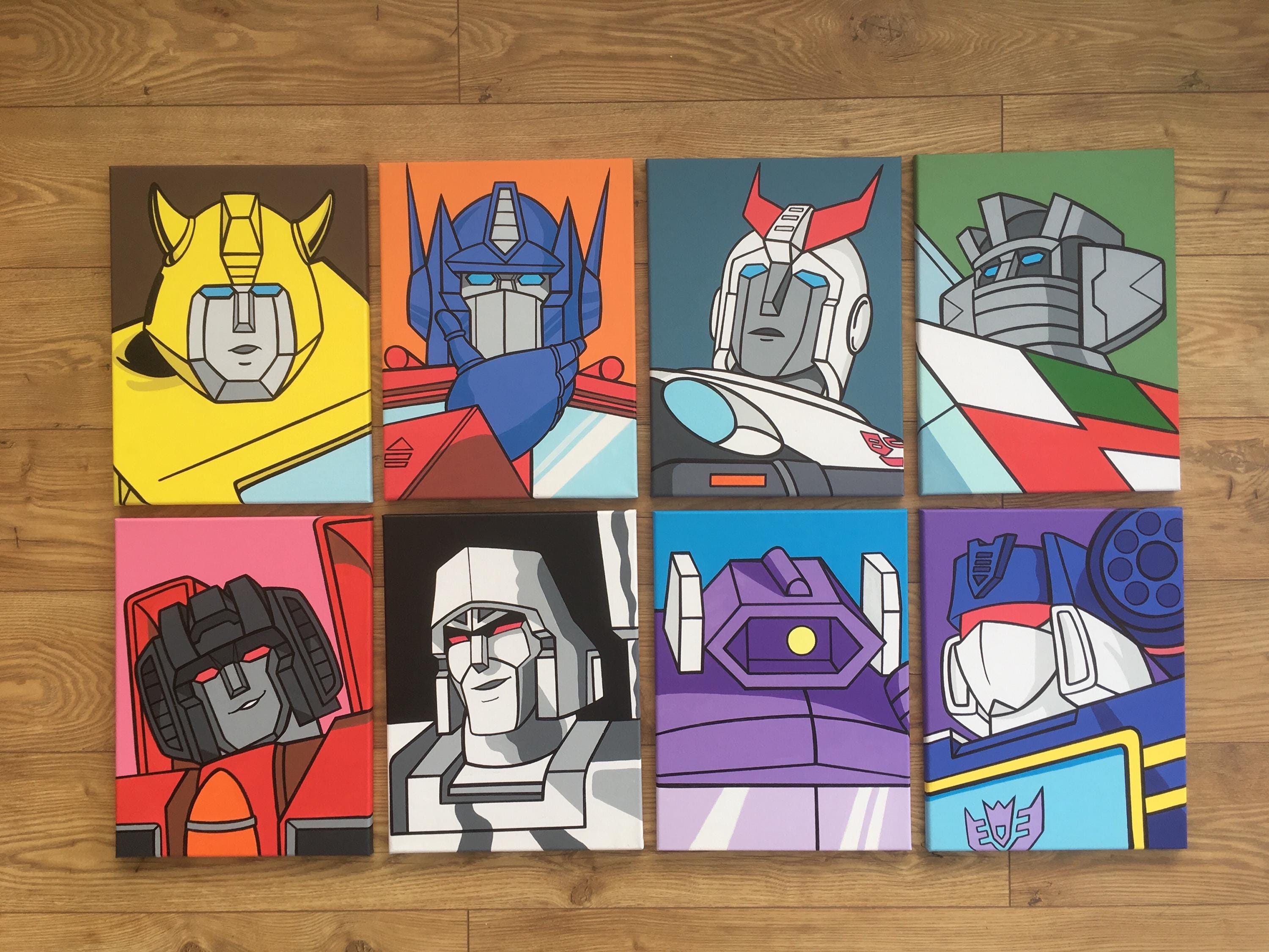 Transformers Paintings 16 X 12 on Canvas Made to Order Please See ...