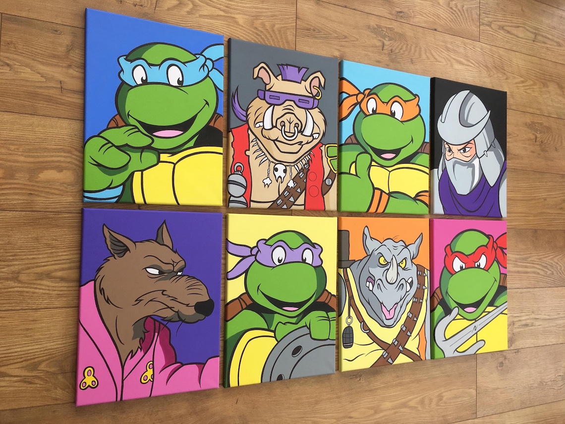 Teenage Mutant Ninja Turtles Paintings on Canvas by Artist Jon Day Made ...