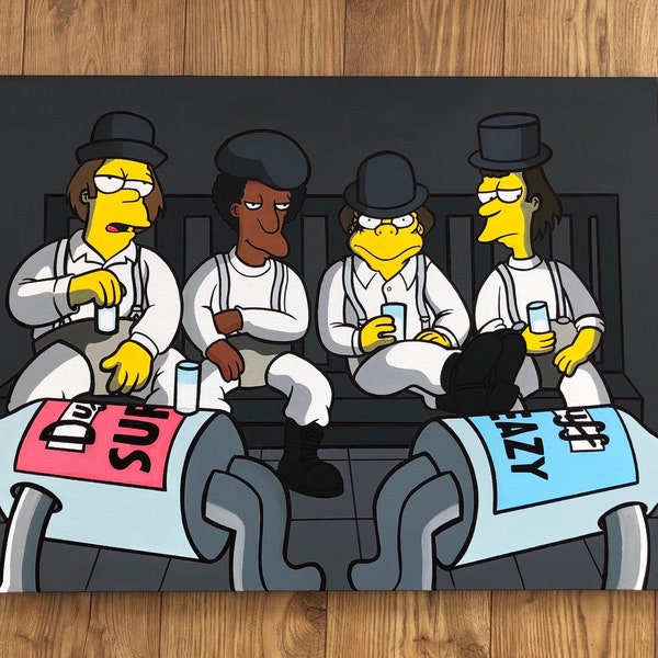 The Simpsons Painting - Etsy