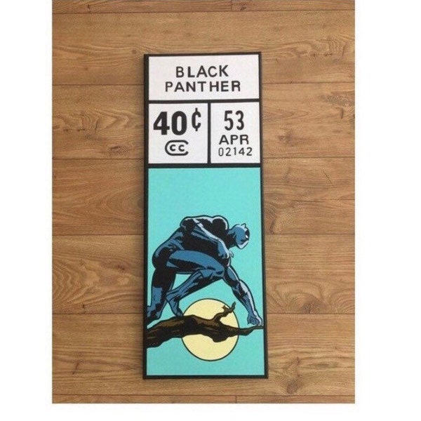 Canvas Black Panther Movie Art - Etsy