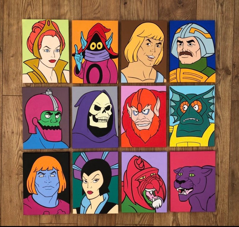 He-man Masters of the Universe Paintings 16” X 12” on Canvas Made to ...