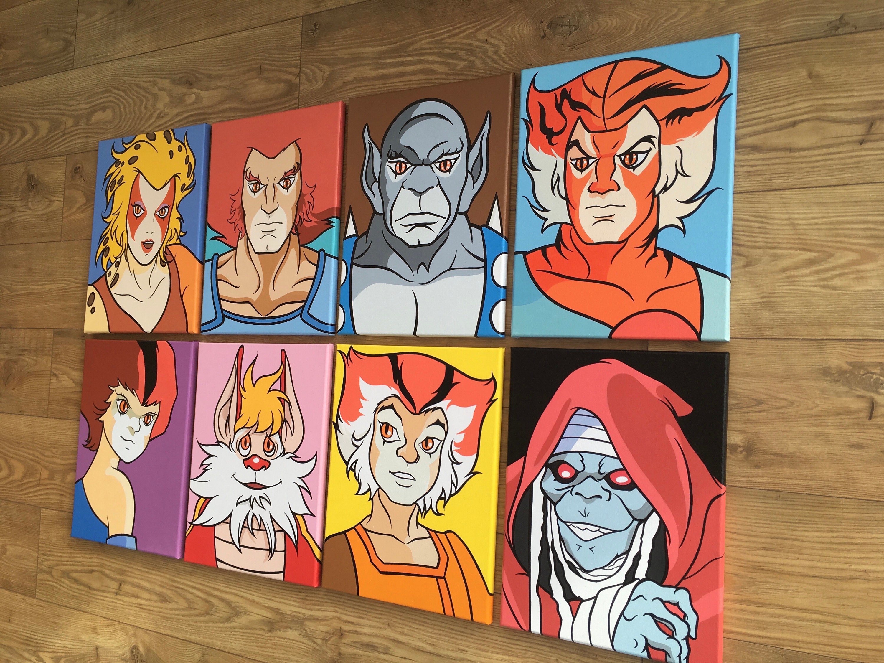 Thundercats Paintings 16 X 12 on Canvas Made to Order Please See ...