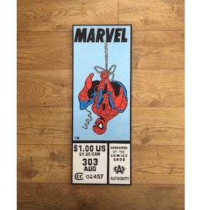 Spiderman Corner Box 80 Cm X 30cm Canvas Painting Made to Order Please ...