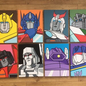 Transformers Paintings 16” X 12” on Canvas Made to Order Please See ...