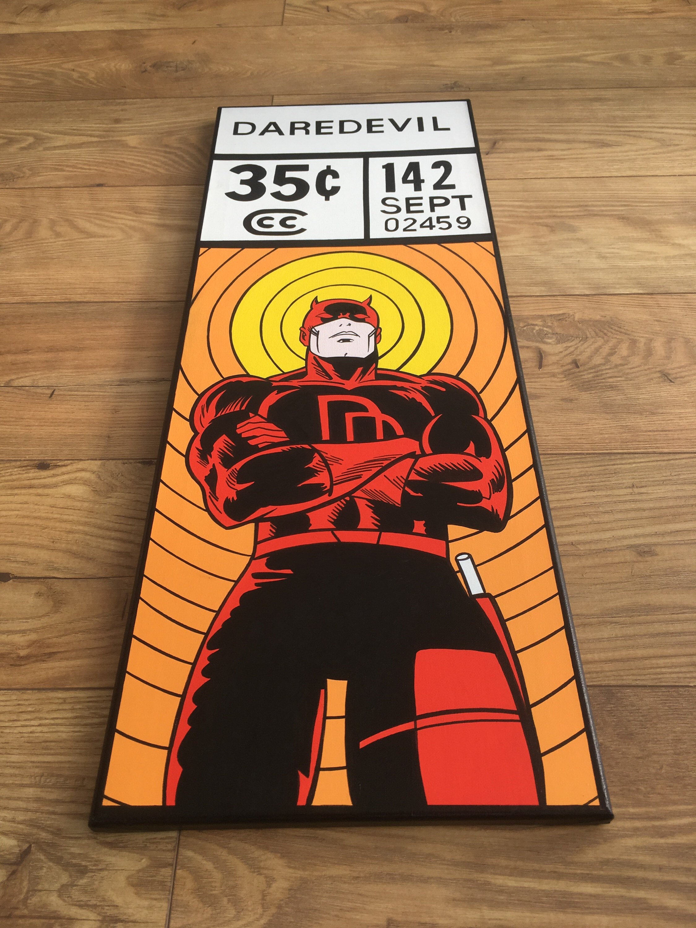 Daredevil Corner Box 80cm X 30cm Canvas Painting Made to Order Please ...