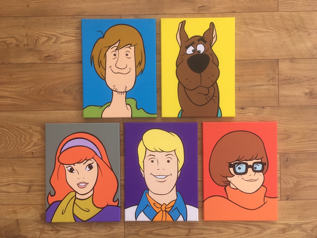 Scooby Doo Paintings 16 X 12 on Canvas Made to Order Please See ...