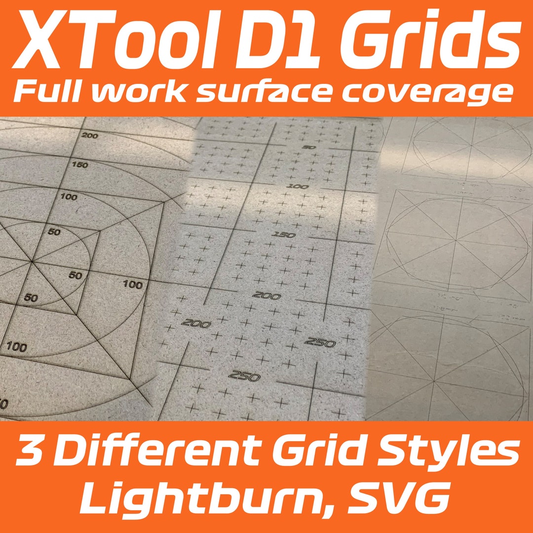Lightburn Xtool D1 and Pro Grids Full Work Surface Grids - Etsy Canada