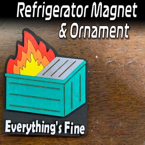 Laser Cut Refrigerator Magnet and Ornament SVG and Lightburn File - Etsy