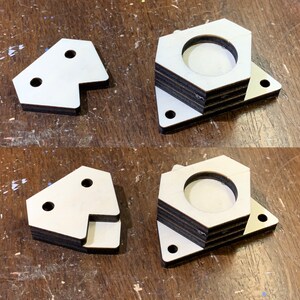 Xtool D1 Honeycomb Riser & Alignment Feet Universal Set Lightburn SVG ...